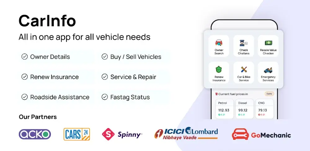 CarInfo - RTO Vehicle Information v7.99.2 MOD APK (Ad-Free) Download