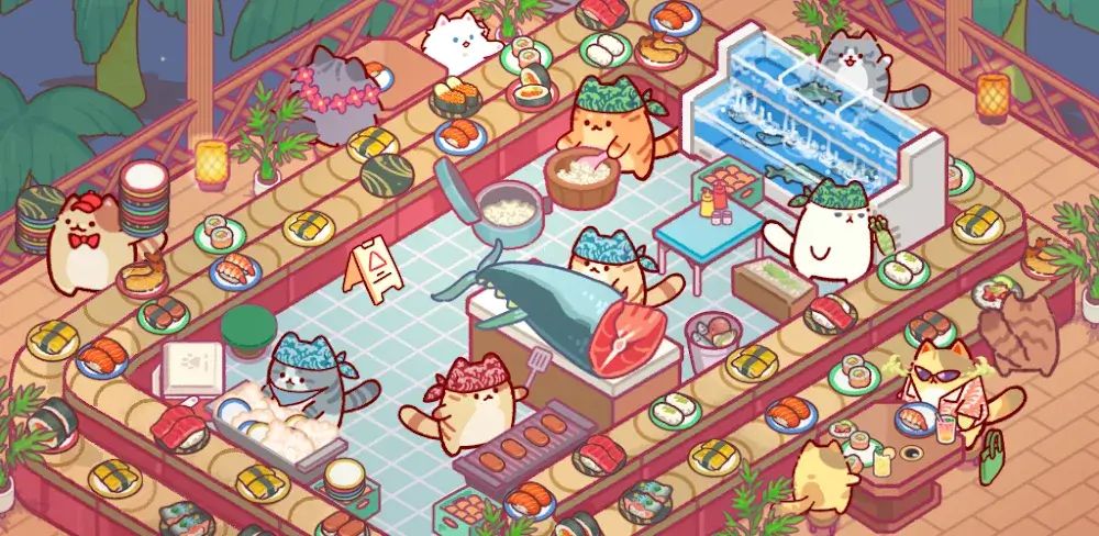 Cat Snack Bar v1.0.213 MOD APK (Unlimited Gems, Cooking No CD) Download