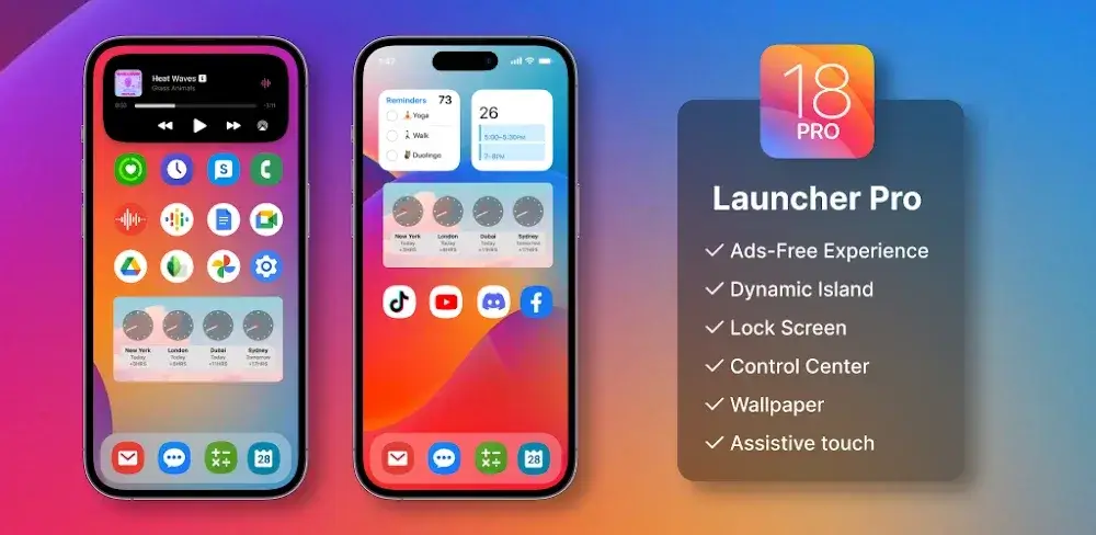 Launcher OS 18 Pro v3.0.1 MOD APK (Full Version) Download