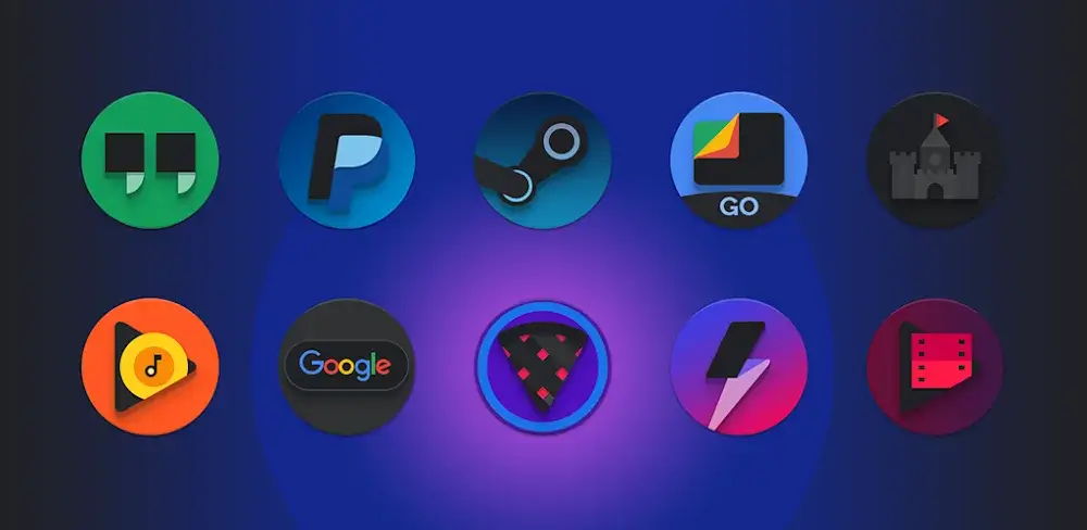 Baked - Dark Android Icon Pack v16.0.1 APK (Full Version) Download
