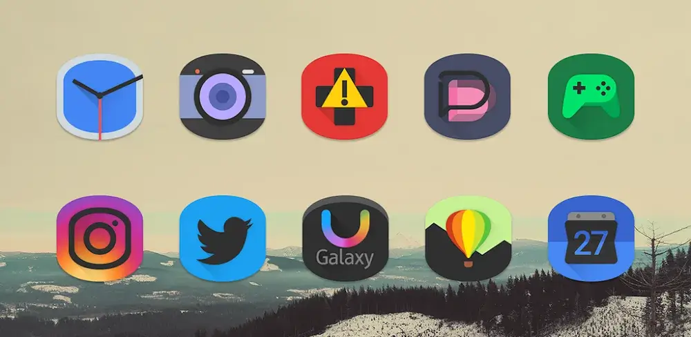 Black Cylinder Icon Pack v16.0.1 APK (Full Version) Download