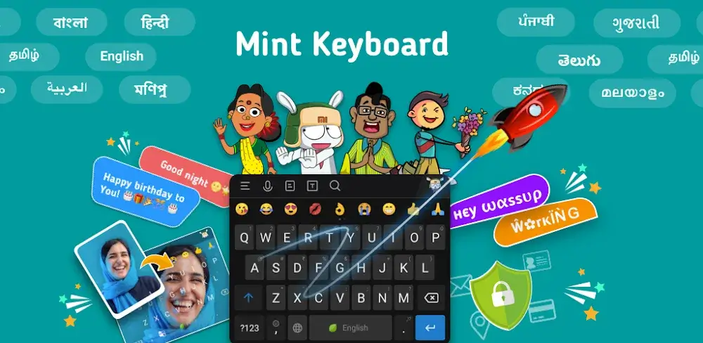 Mint Keyboard v1.45.01.001 MOD APK (Premium Unlocked) Download