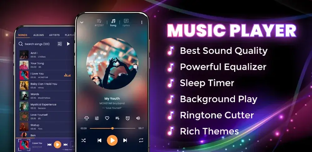 Music player v227.01 MOD APK (Premium Unlocked) Download