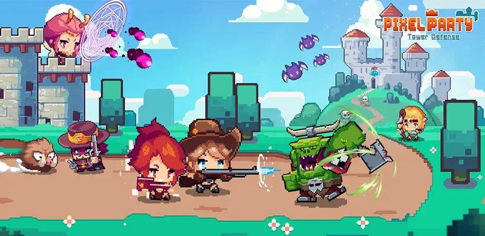 Pixel Party v0.2.6 MOD APK (Dumb Enemy, No Attack Cooldown) Download