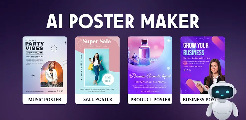 Poster Maker AI flyer maker v3.3 MOD APK (Premium Unlocked) Download