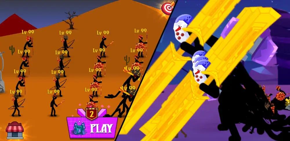 Stickman War: Defense Battle v6.0.0.1 MOD APK (Menu, Unlocked All Skins ...