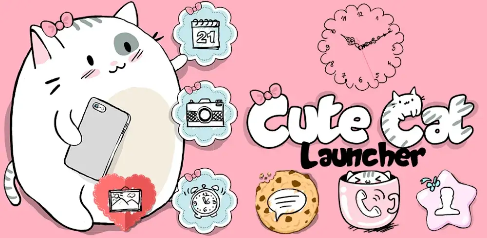 Cute Cat Launcher v2.1.1.1.1 MOD APK (Premium Unlocked) Download