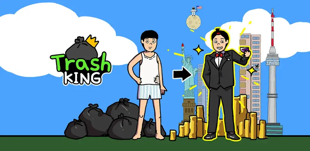 Trash King v1.0.31 MOD APK (Unlimited Money, Gems, No ADS) Download