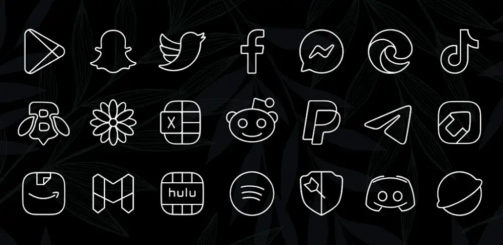 Vera Outline White Icon Pack v6.5.6 APK (Full Version) Download