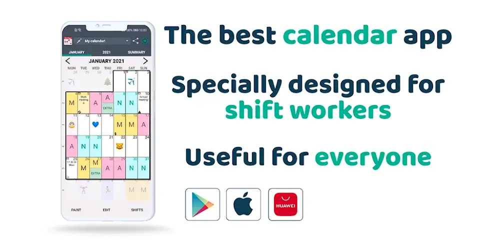 Work Shift Calendar v2.0.7.8 MOD APK (Premium Unlocked) Download