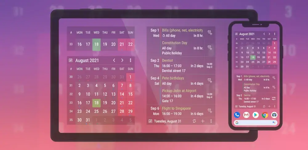 Calendar Widget v2026.02.24-306 MOD APK (Premium Unlocked) Download