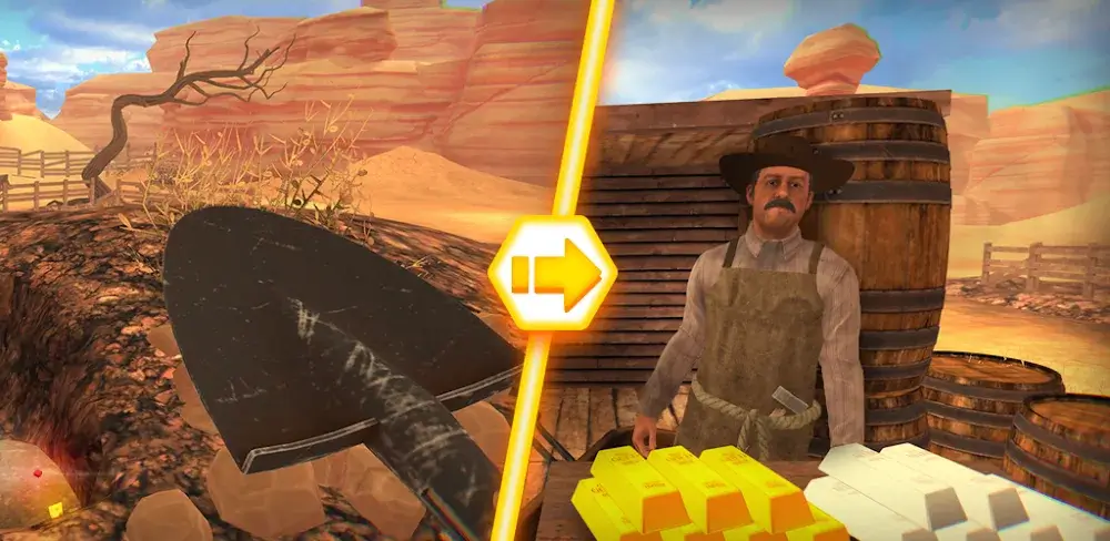 Gold Rush Miner Simulator 3D v1.1.1.5 MOD APK (Unlimited Money) Download