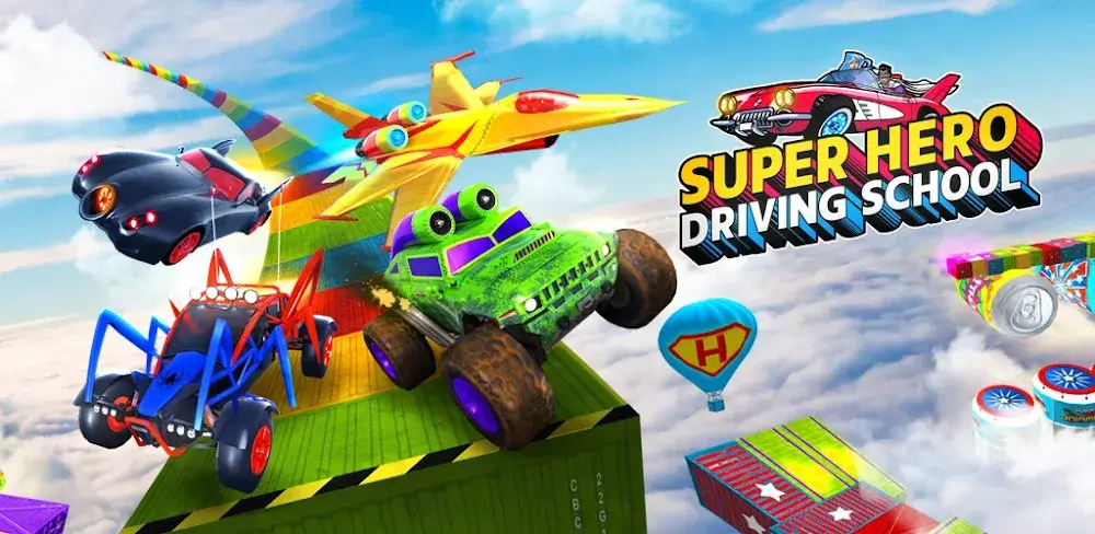Super Hero Driving School v0.11.0 MOD APK (Unlimited Money, Unlocked ...