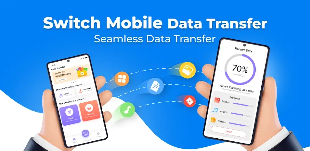 Smart Data Transfer v7.1 MOD APK (Premium Unlocked) Download