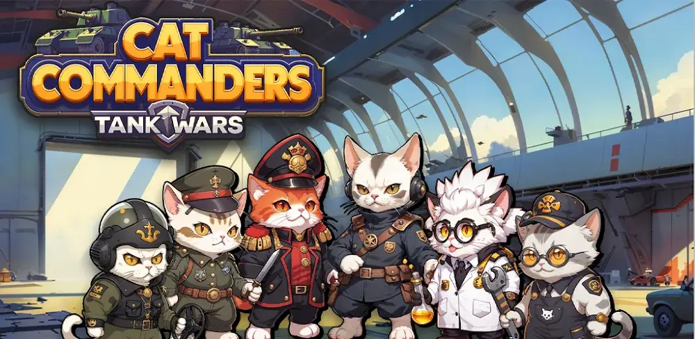 Cat Commanders: Tank Wars v1.0.1 MOD APK (Menu, Auto Win Battle) Download