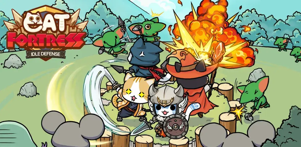 Cat Fortress : Idle Defense v1.0.33 MOD APK (Menu, God Mode, Free ...