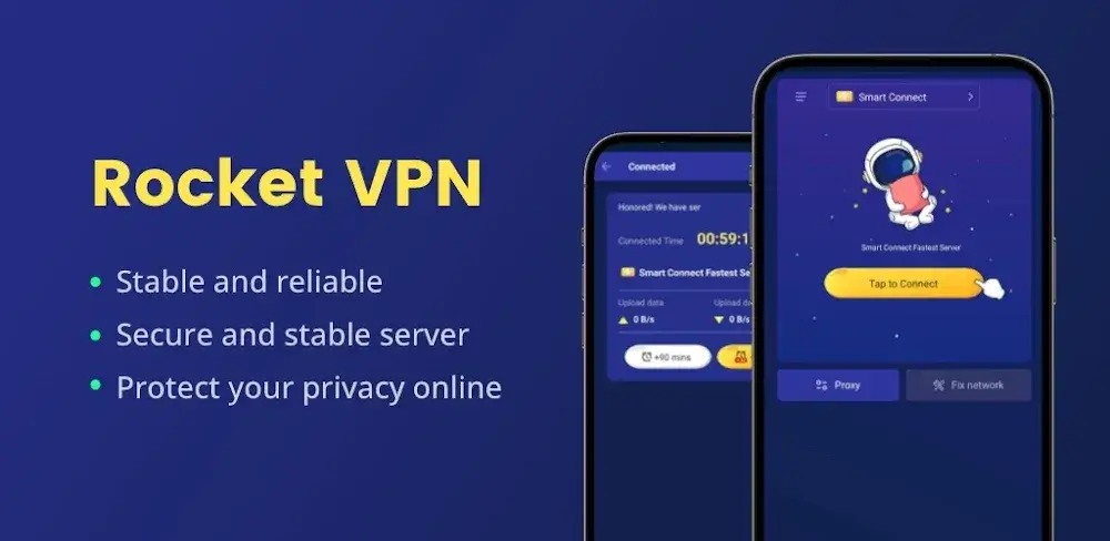 Rocket VPN v3.25.591 MOD APK (Premium Unlocked) Download