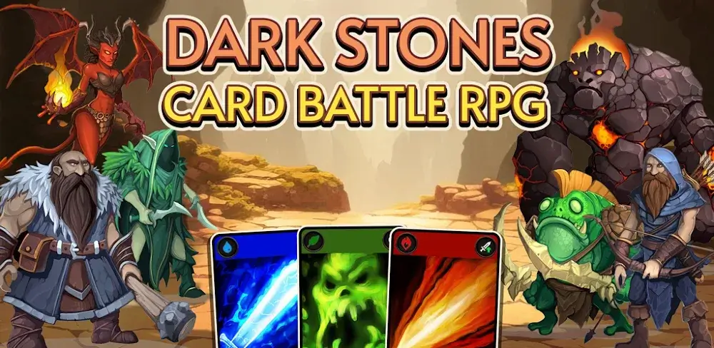 Dark Stones: Card Battle RPG v1.3.1 MOD APK (Menu, Increase Diamonds ...