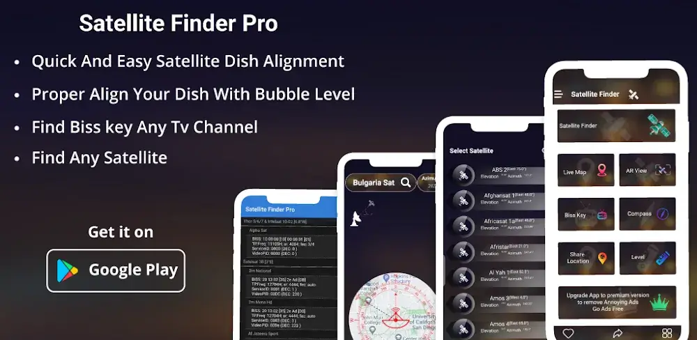 Satellite Finder Pro v7.1.0 MOD APK (Premium Unlocked) Download
