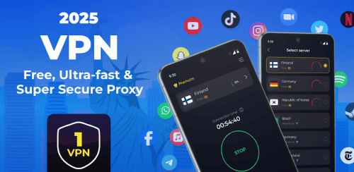 1 Fast VPN v3.2.0(kg) MOD APK (Premium Unlocked) Download