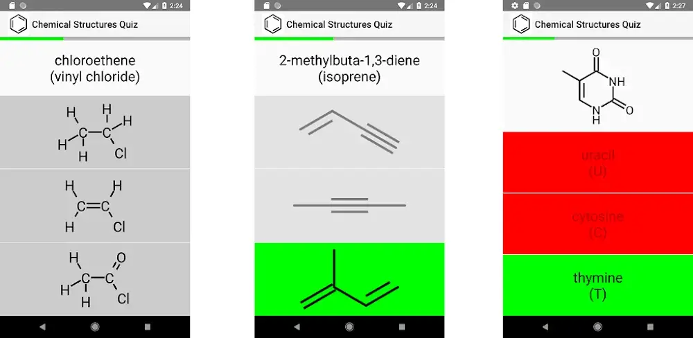 Chemical Structures Quiz v1.21 APK (Full Version) Download