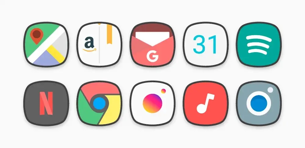 Flat Squircle - Icon Pack v6.2 APK (Full Version) Download