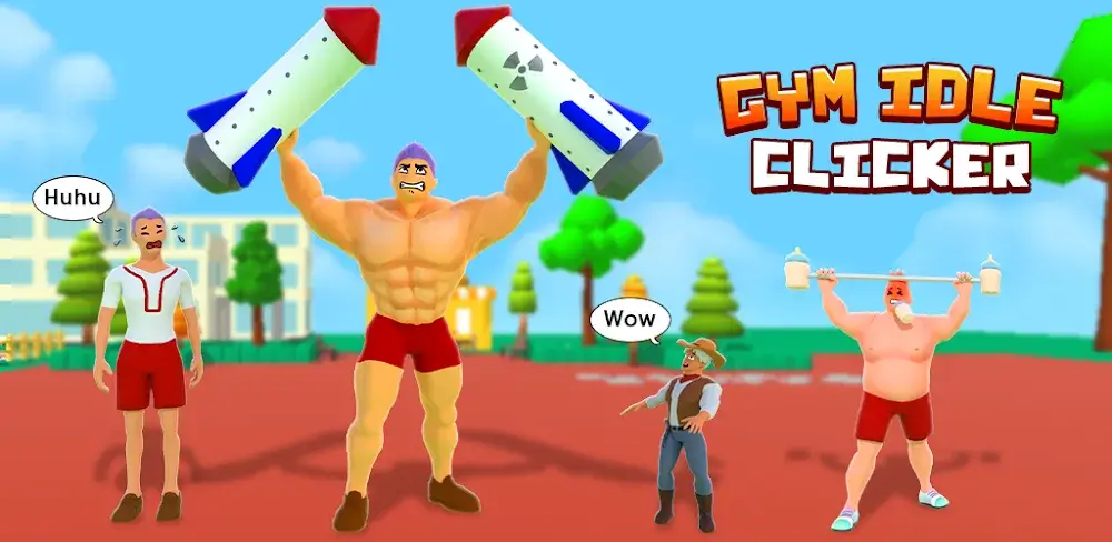 Gym Idle Clicker: Fitness Hero v1.0.55 MOD APK (Unlimited Money, No ADS) Download