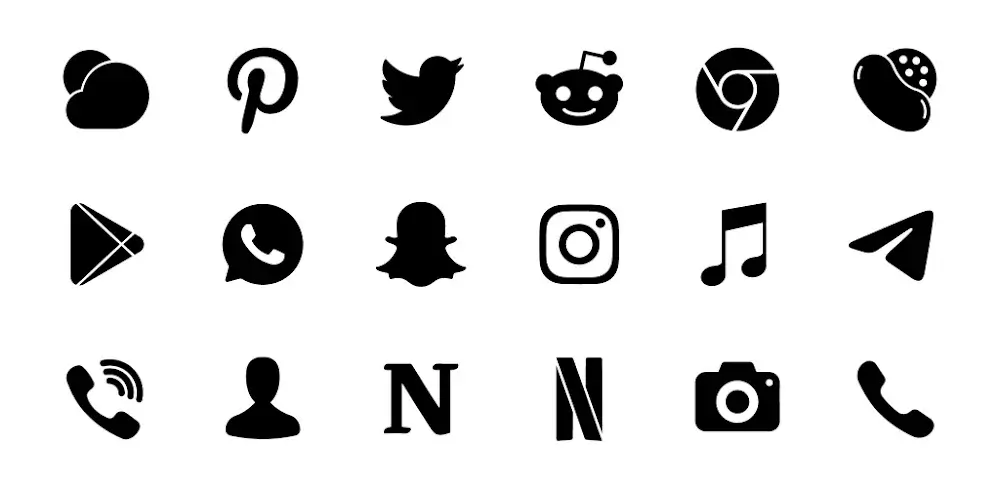 Lena Black - Glyph Icon Pack v2.1.1 APK (Full Version) Download