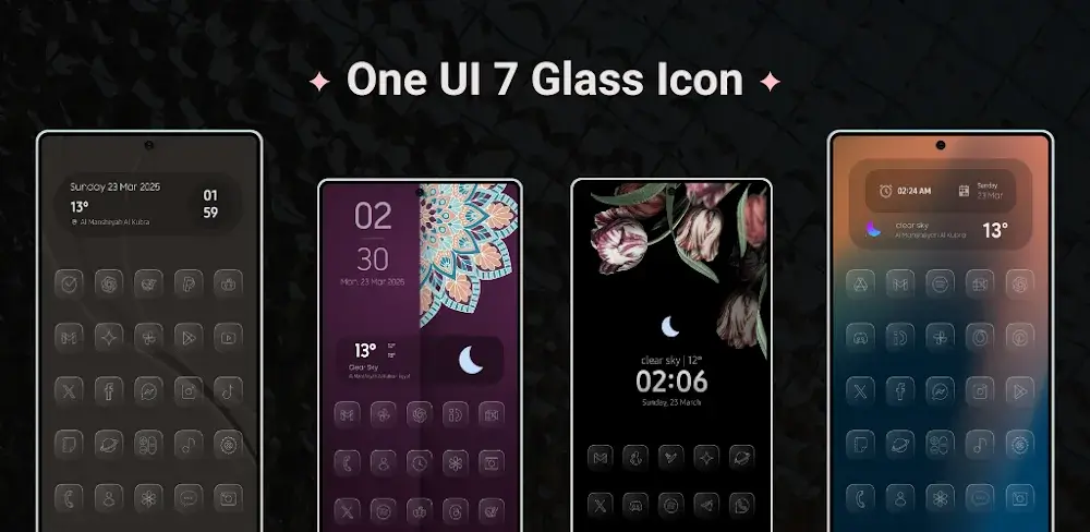 One UI 7 Glass Icons v1.2 APK (Full Version) Download
