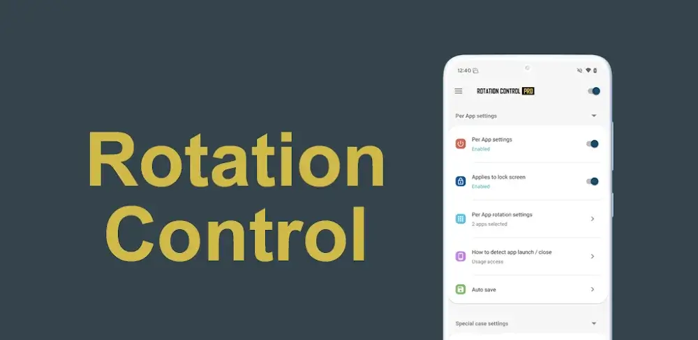 Rotation Control Pro v5.4.4 APK (Full Version) Download
