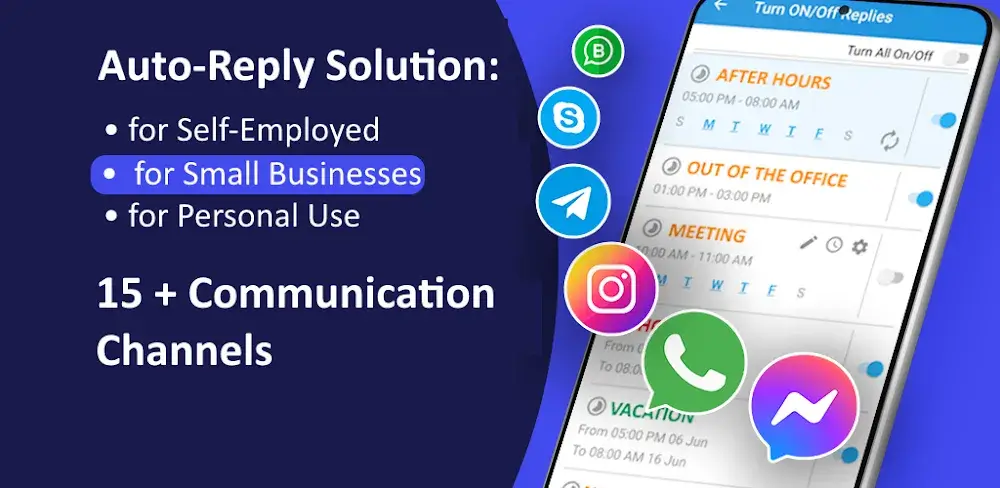 SMS Auto Reply - Autoresponder v8.7.7 MOD APK (Pro Unlocked) Download