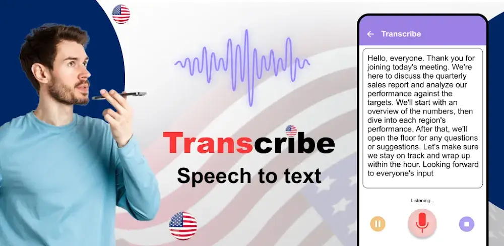AI Speech to text: Transcribe v1.34 MOD APK (Premium Unlocked) Download