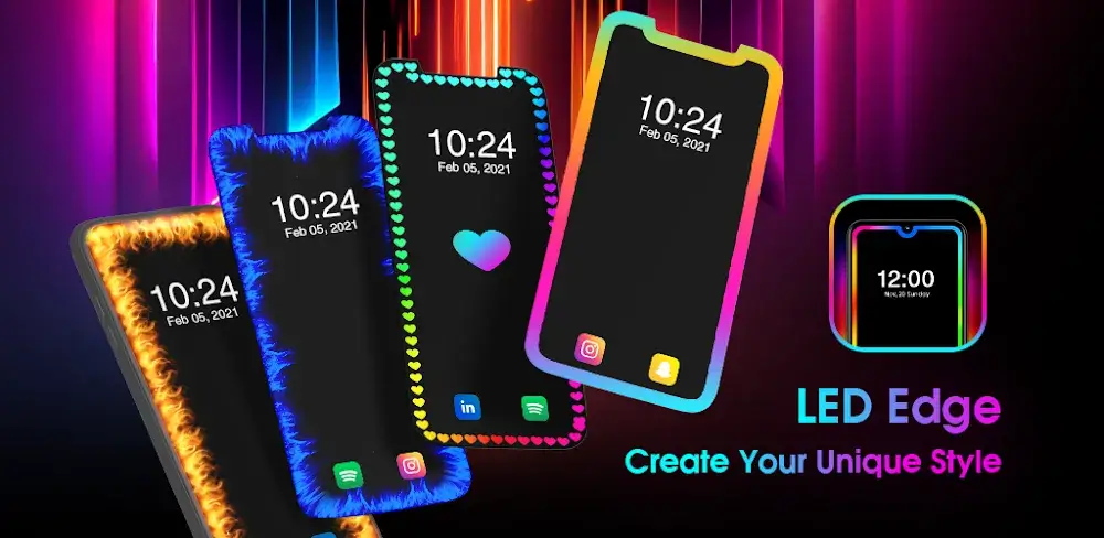 Edge Lighting: LED Borderlight v537 MOD APK (Premium Unlocked) Download