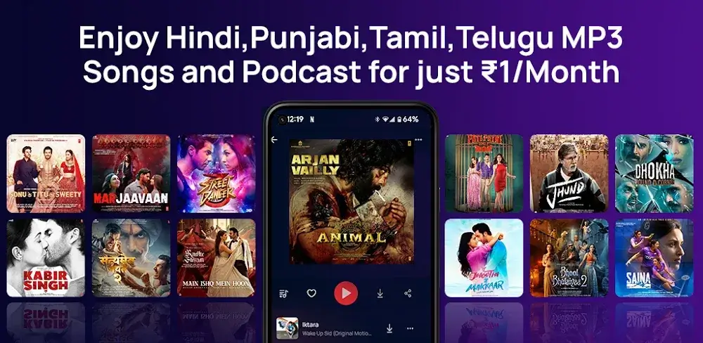 Gaana v8.57.0 MOD APK (High Quality, Premium songs, No Ads) Download