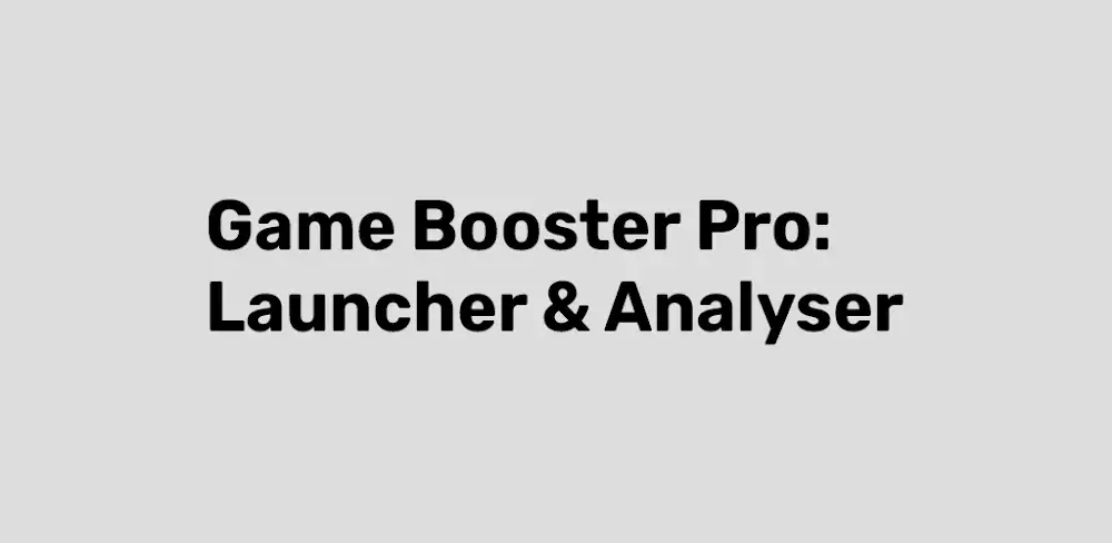 Game Booster Pro v3.8.1rs APK (Full Version) Download