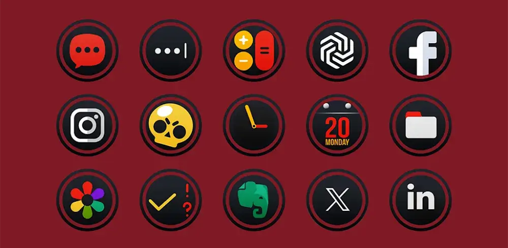 Mator Dark icon pack v1.1 APK (Full Version) Download