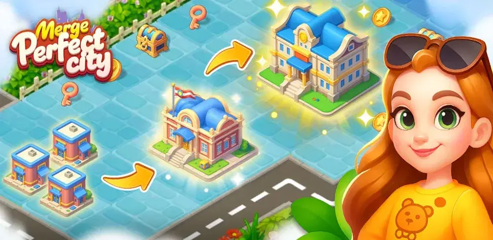 Merge Perfect City v3.63.0 MOD APK (Menu, Unlimited Diamonds) Download