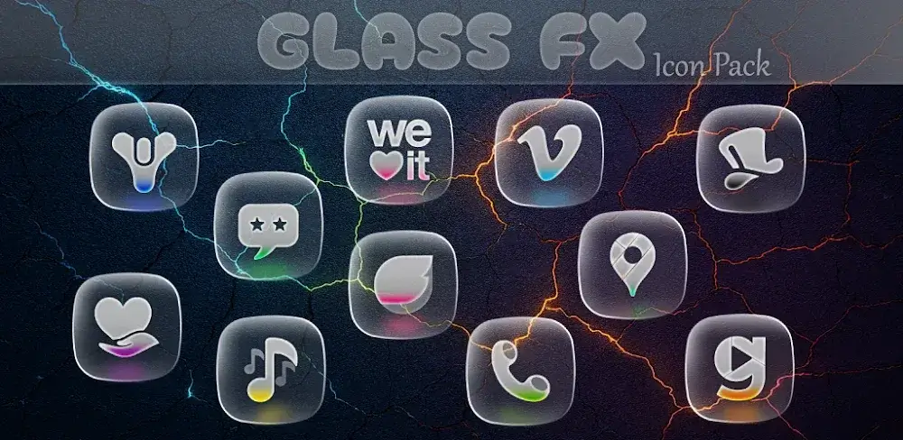 Glass FX Icon Pack v1.0.4 APK (Full Version) Download