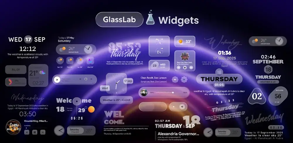 GlassLab Widgets v1.0 APK (Full Version) Download