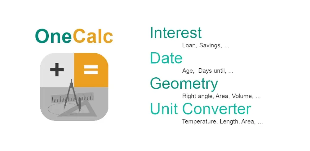 OneCalc+ All-in-one Calculator v2.3.0 APK (Full Version) Download