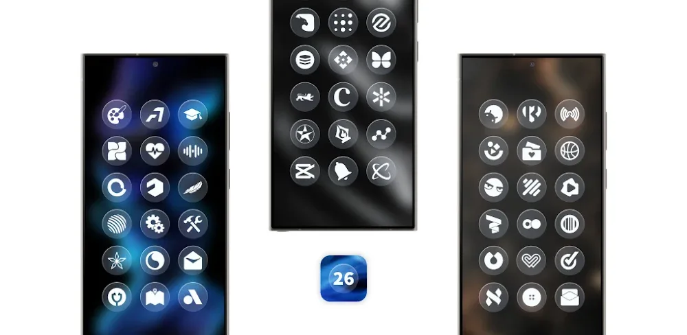 Glassy Round OS Icon Pack v5.7 APK (Full Version) Download