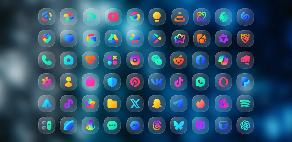 One UI Glass Color Icon Pack v1.2 APK (Full Version) Download