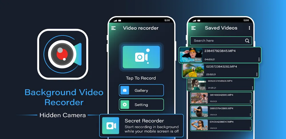 Background Video Recorder Cam v33.1 MOD APK (Premium Unlocked) Download