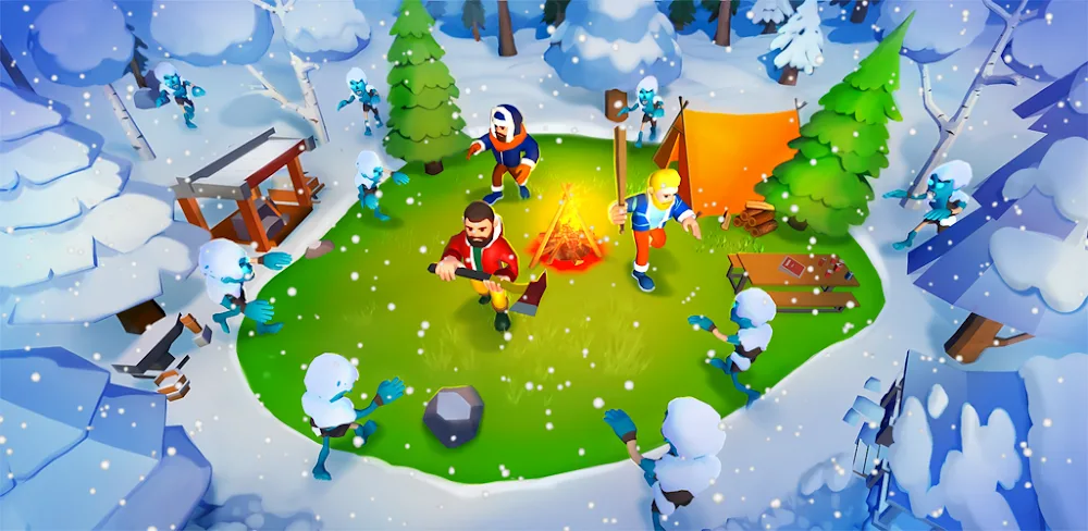 Frost Land Survival v1.50.18 MOD APK (Money, Fast Build) Download