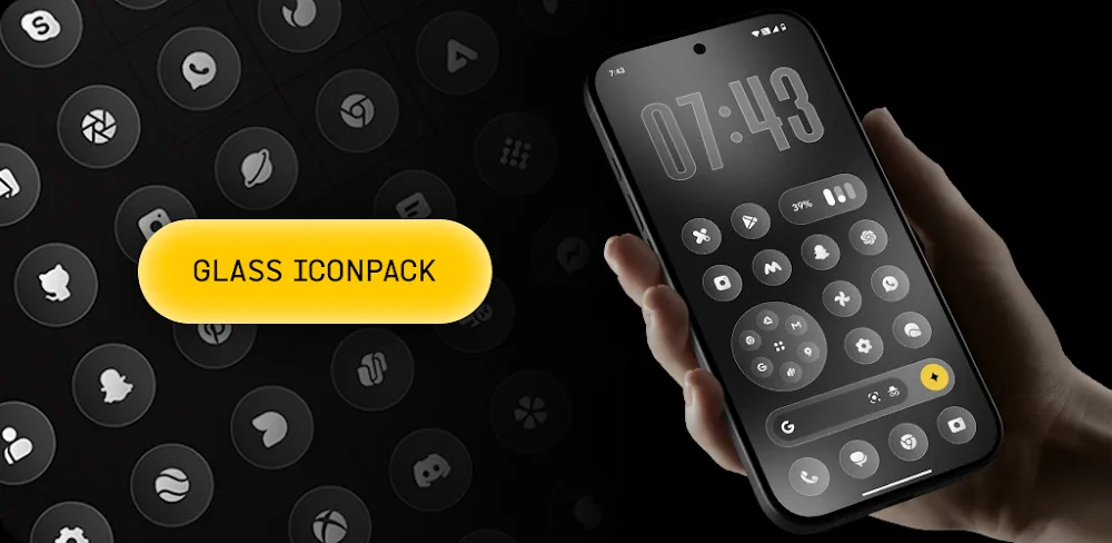 Glass Icon Pack v1.2 APK (Full Version) Download