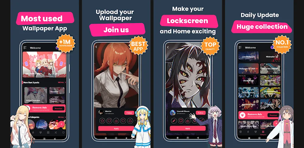 Anime Live Wallpapers vRonin 1.8.5 MOD APK (Premium Unlocked) Download