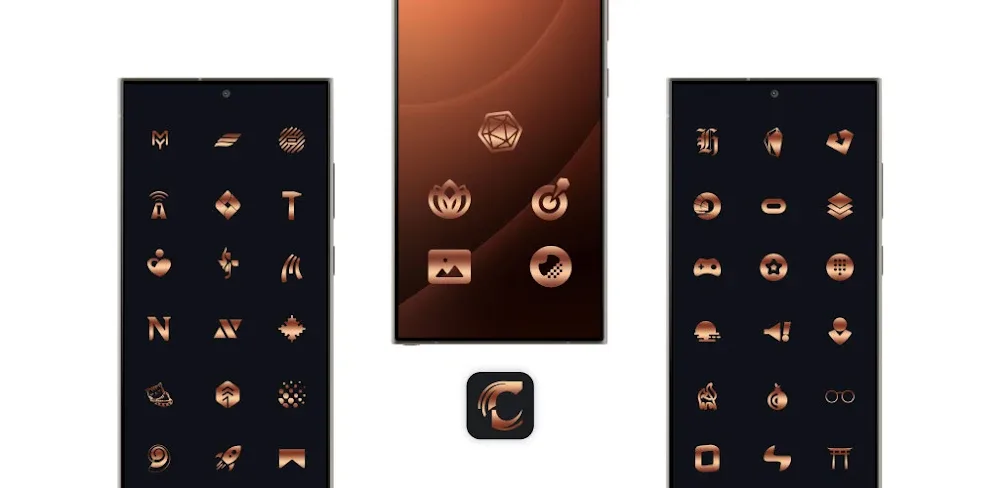Bronze Copper Icon Pack v6.5 APK (Full Version) Download