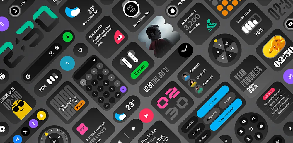DarkGlass Widgets v1.0 APK (Full Version) Download