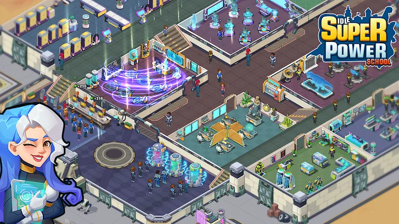 Idle Superpower School v2.2.7 MOD APK (Free Rewards) Download