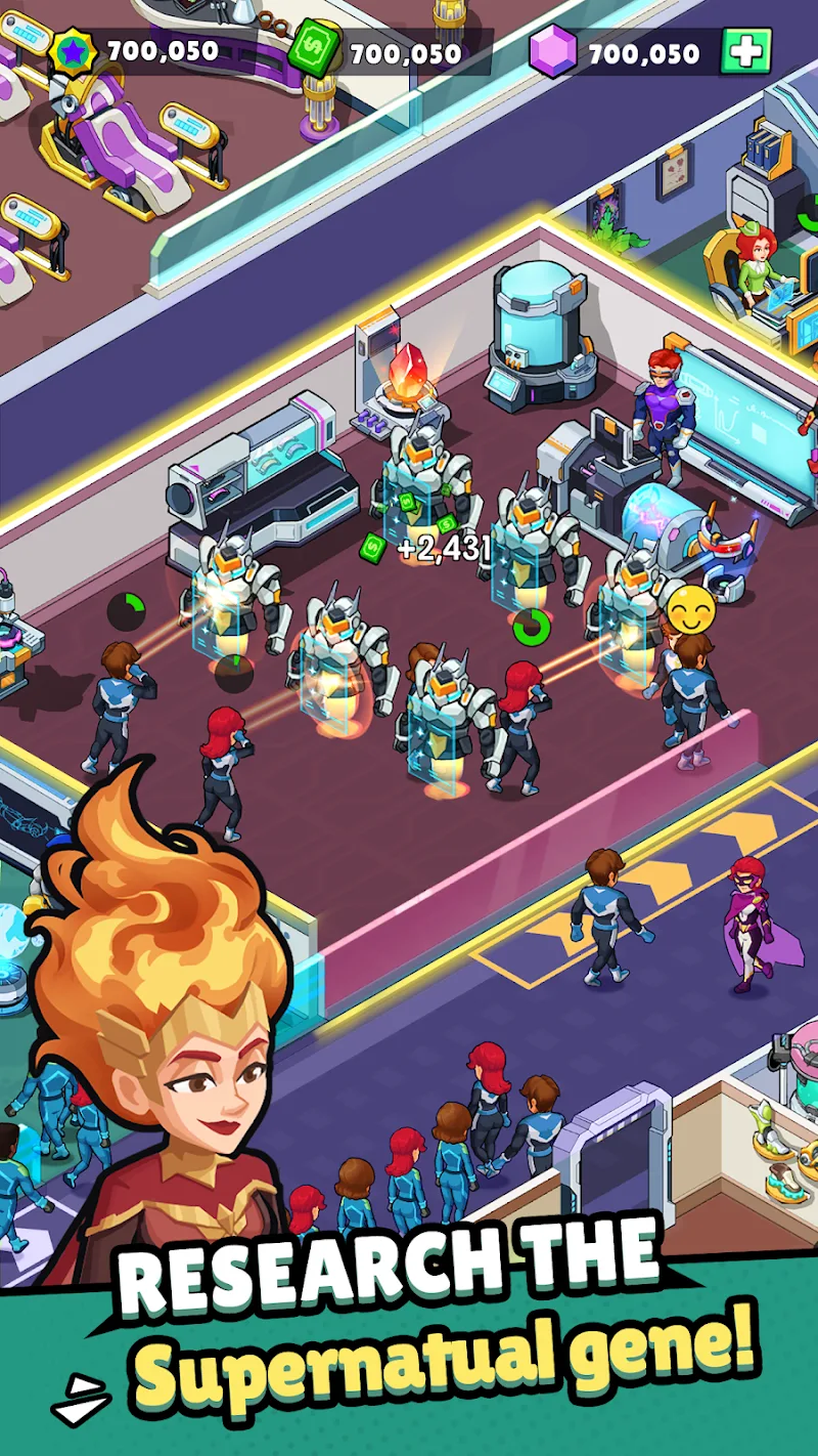 Idle Superpower School v2.2.7 MOD APK (Free Rewards) Download